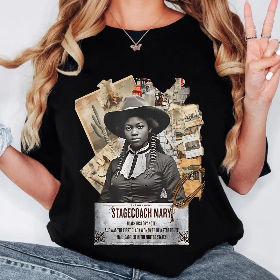 Stagecoach Mary PNG SVG, Black History Shirt Design, First Black Woman ...