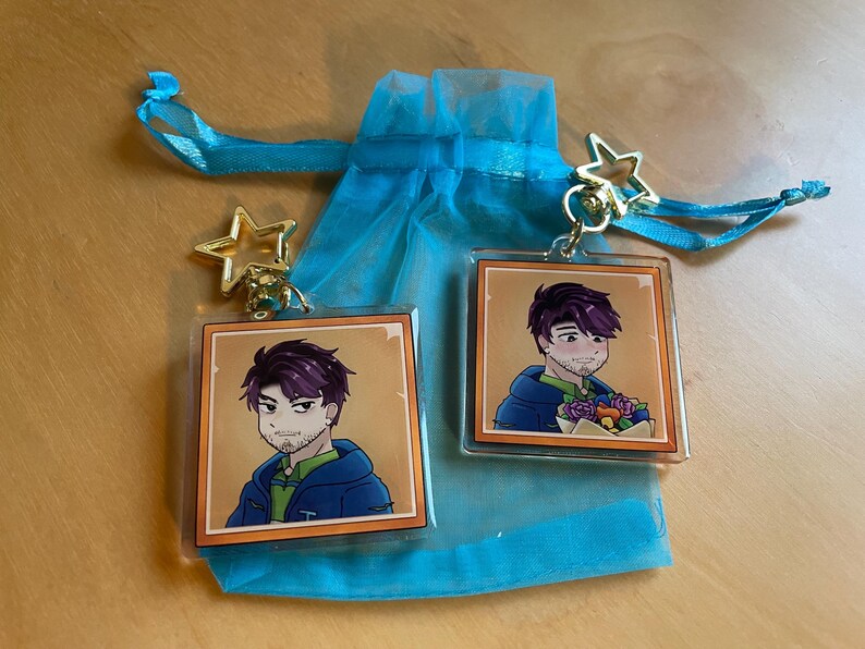 Stardew Valley Acrylic Keychains - Shane Emily Sebastian Abigail - Etsy