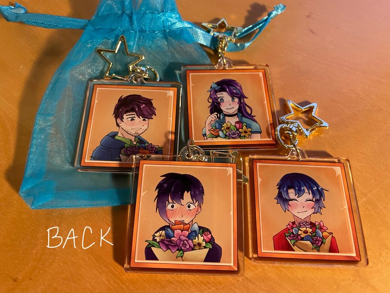 Stardew Valley Acrylic Keychains - Shane Emily Sebastian Abigail - Etsy