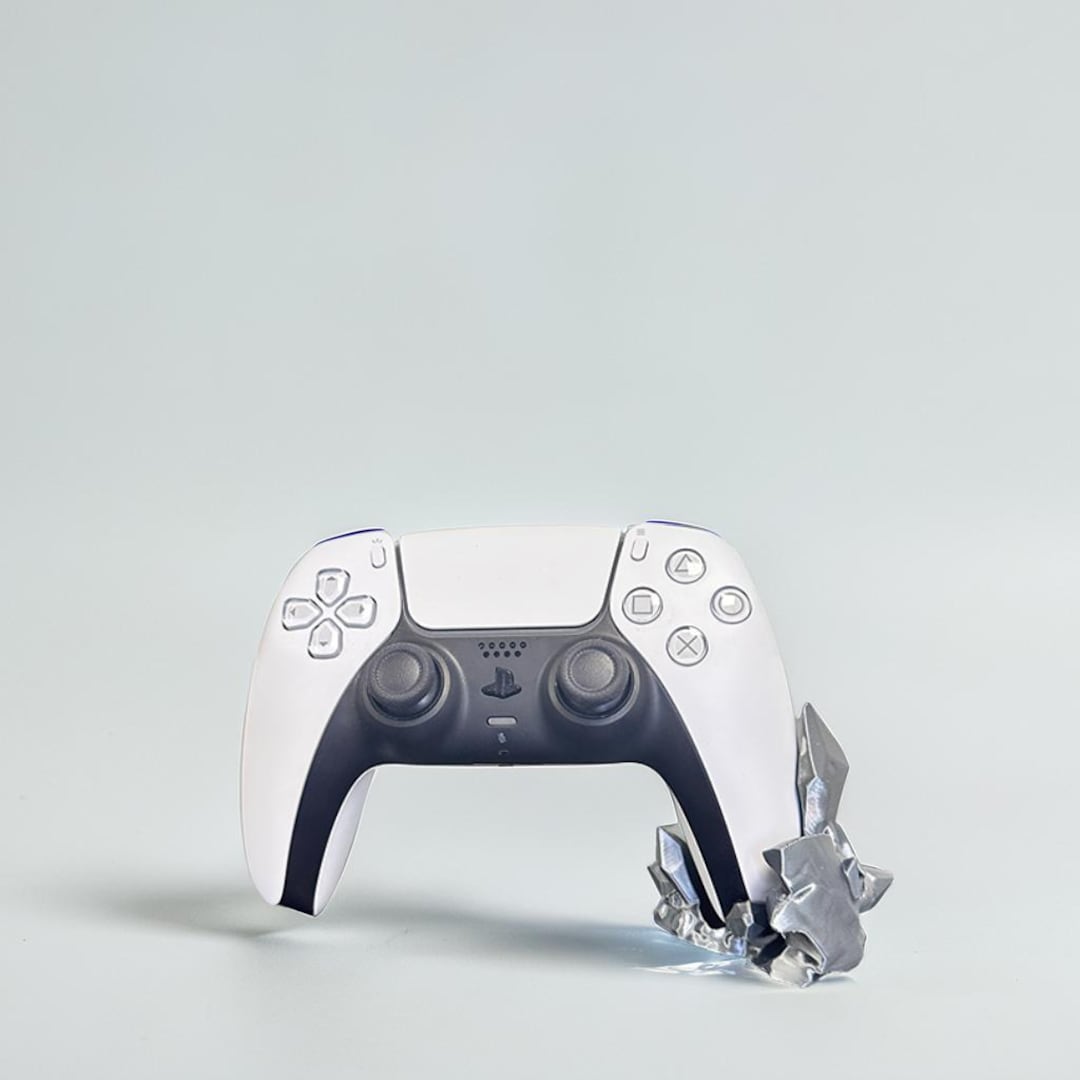 Crystal PS5 Controller Display Stand | Modern Gamer Decor | Unique ...