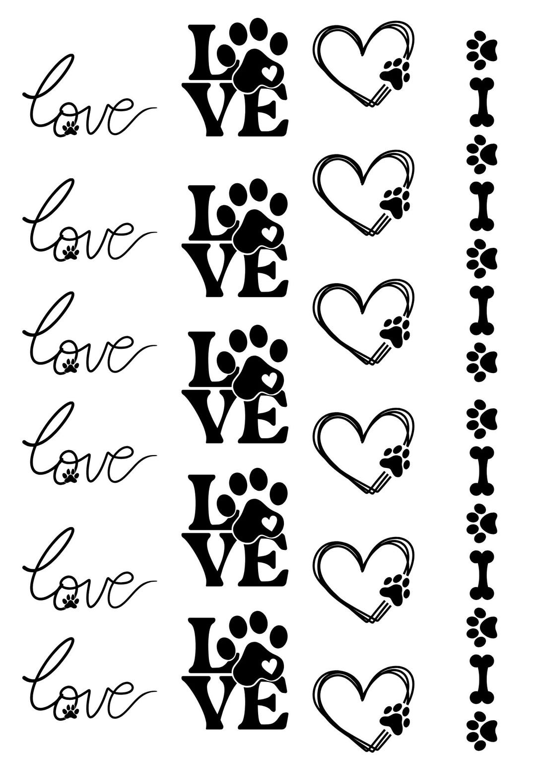 Sticker/plotter Templates - Etsy