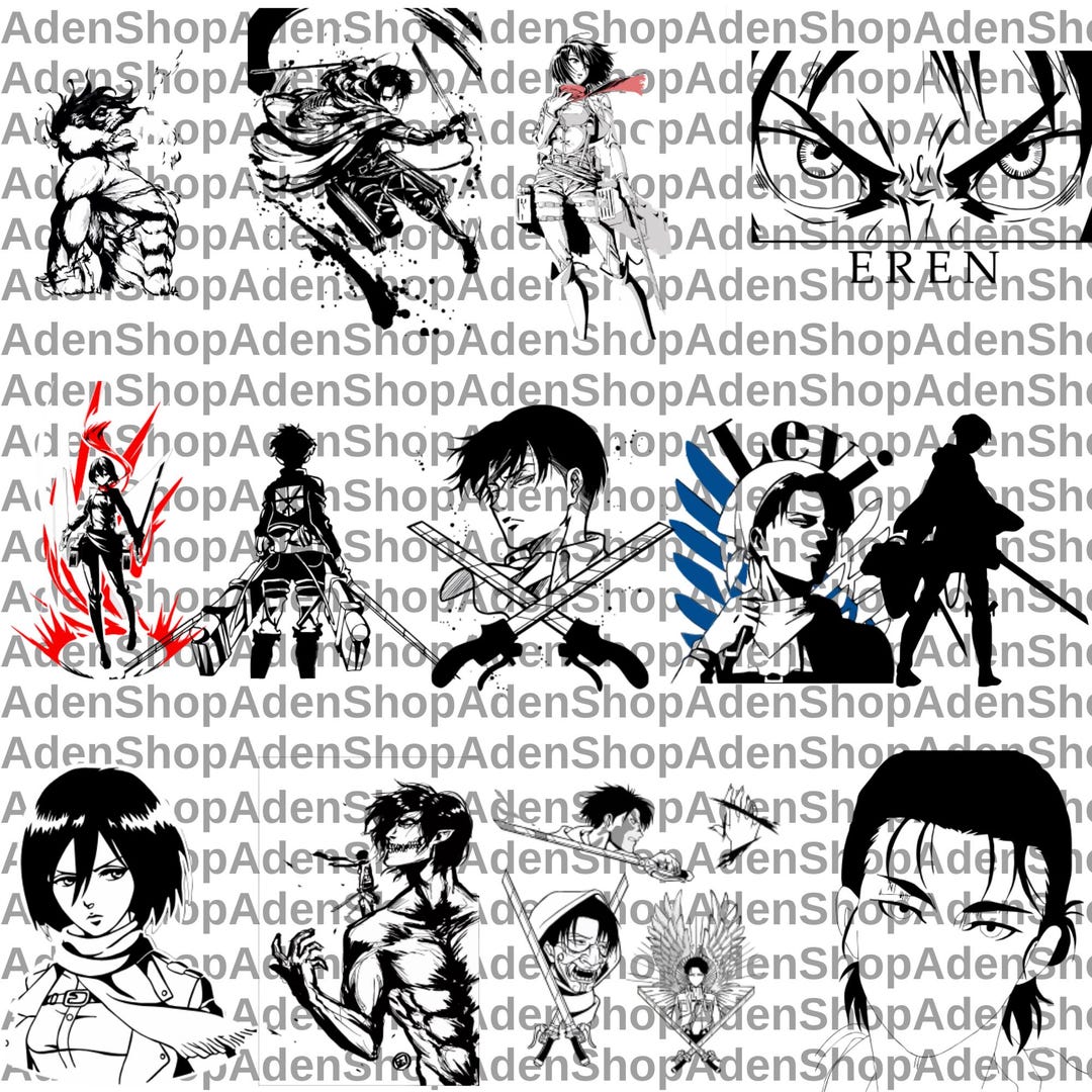 Anime Svg Bundle, AOT Svg, Anime Svg, Cut File for Cricut, Digital ...