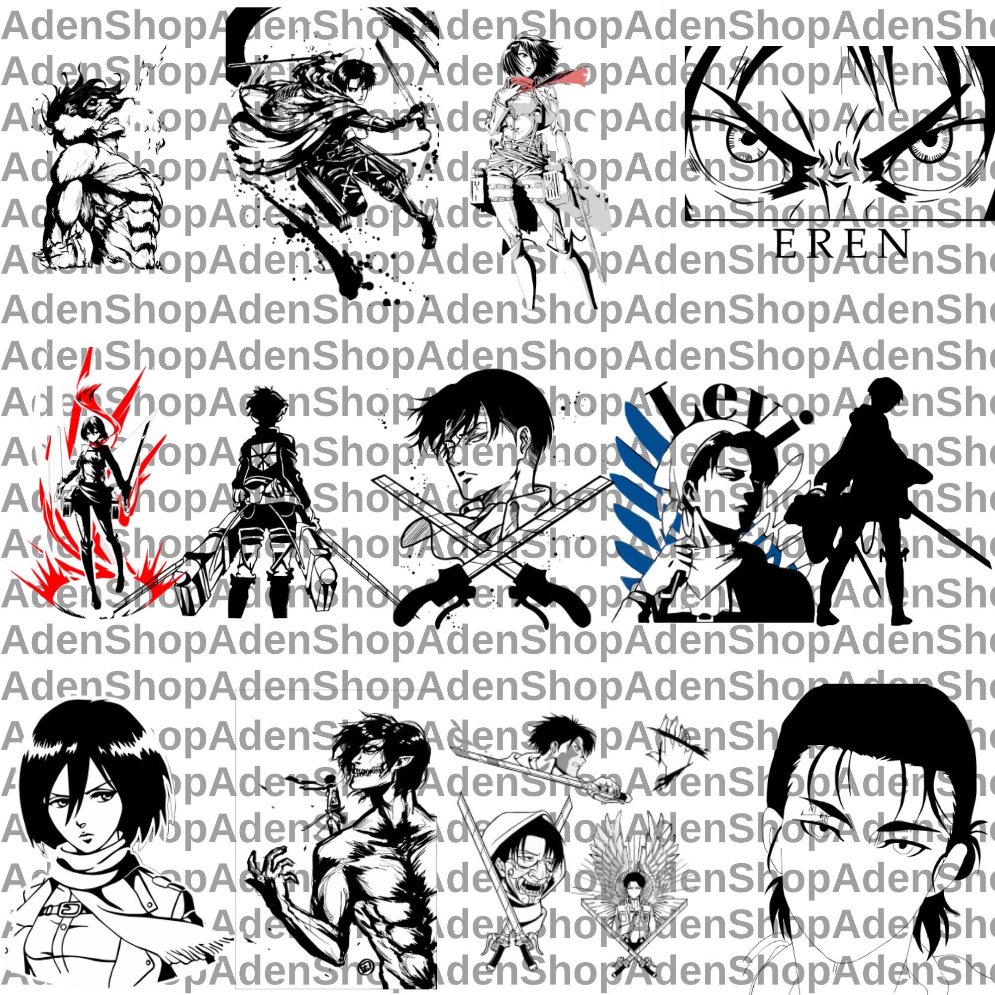 Anime Svg Bundle, AOT Svg, Anime Svg, Cut File for Cricut, Digital ...