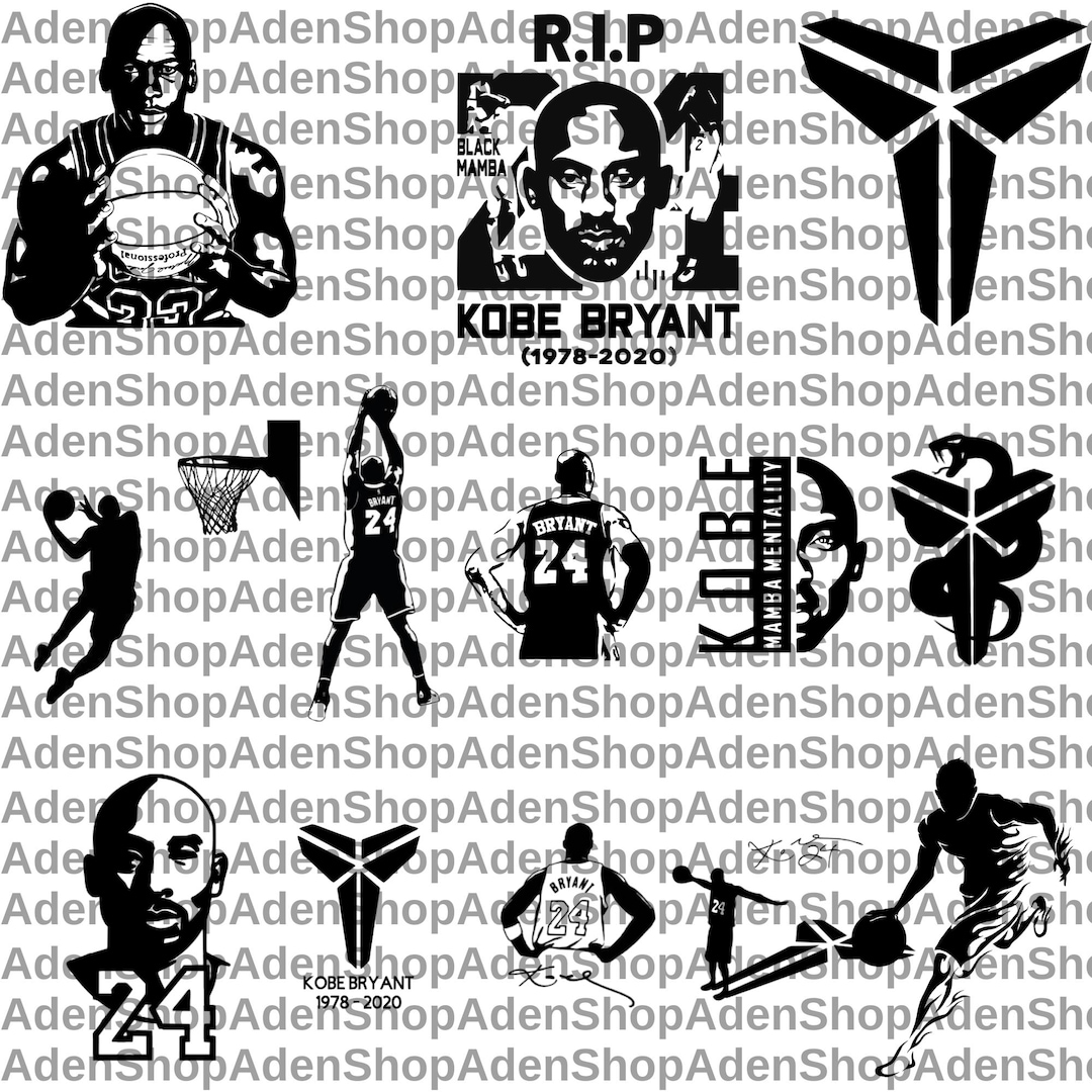 Pack Kobe Bryant SVG - PNG Instant Download Cricut Silhouette Iron on ...