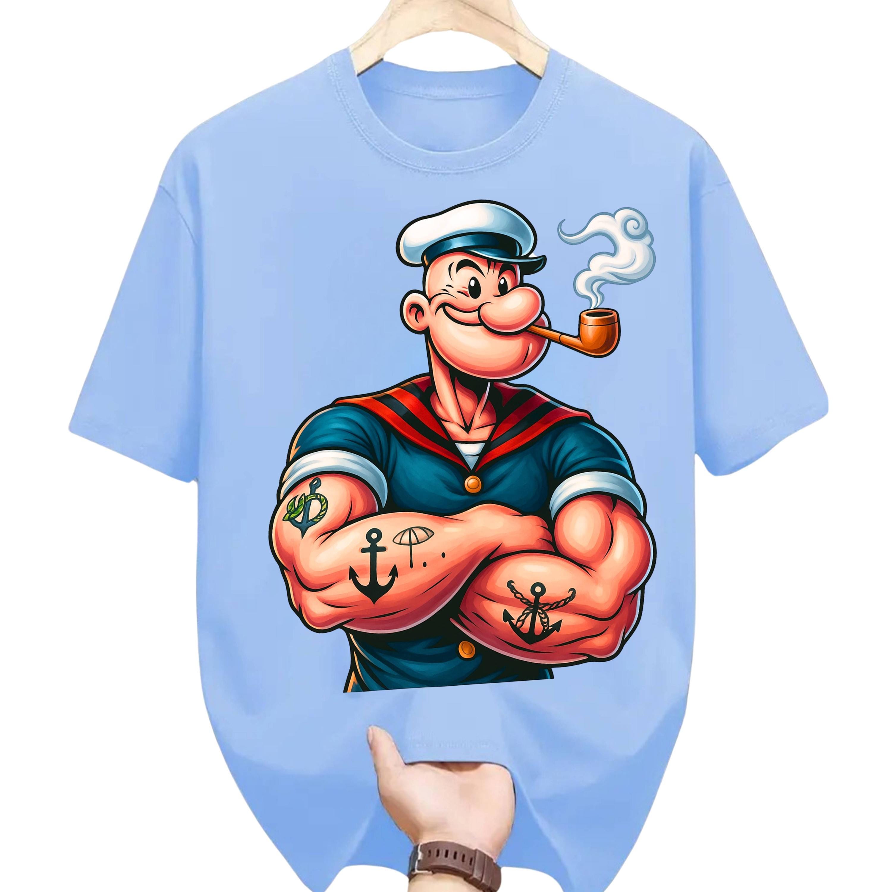 Popeye Sailor Cartoon Digital Design | PNG SVG PDF | Transparent ...