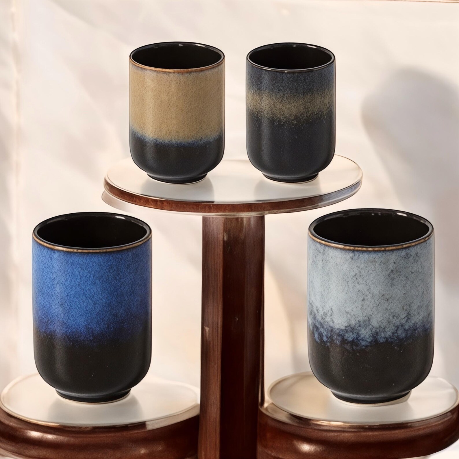 Elegant Japanese High Ceramic Coffee Cup Set | Handcrafted Tea Mug ...