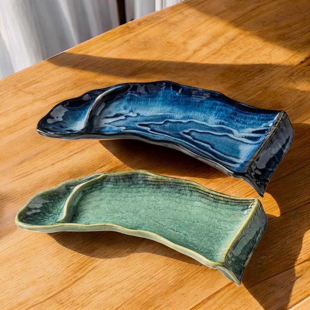 Japanese Sushi Plate,creative Cold Dish Tray, Elegant Porcelain Serving ...