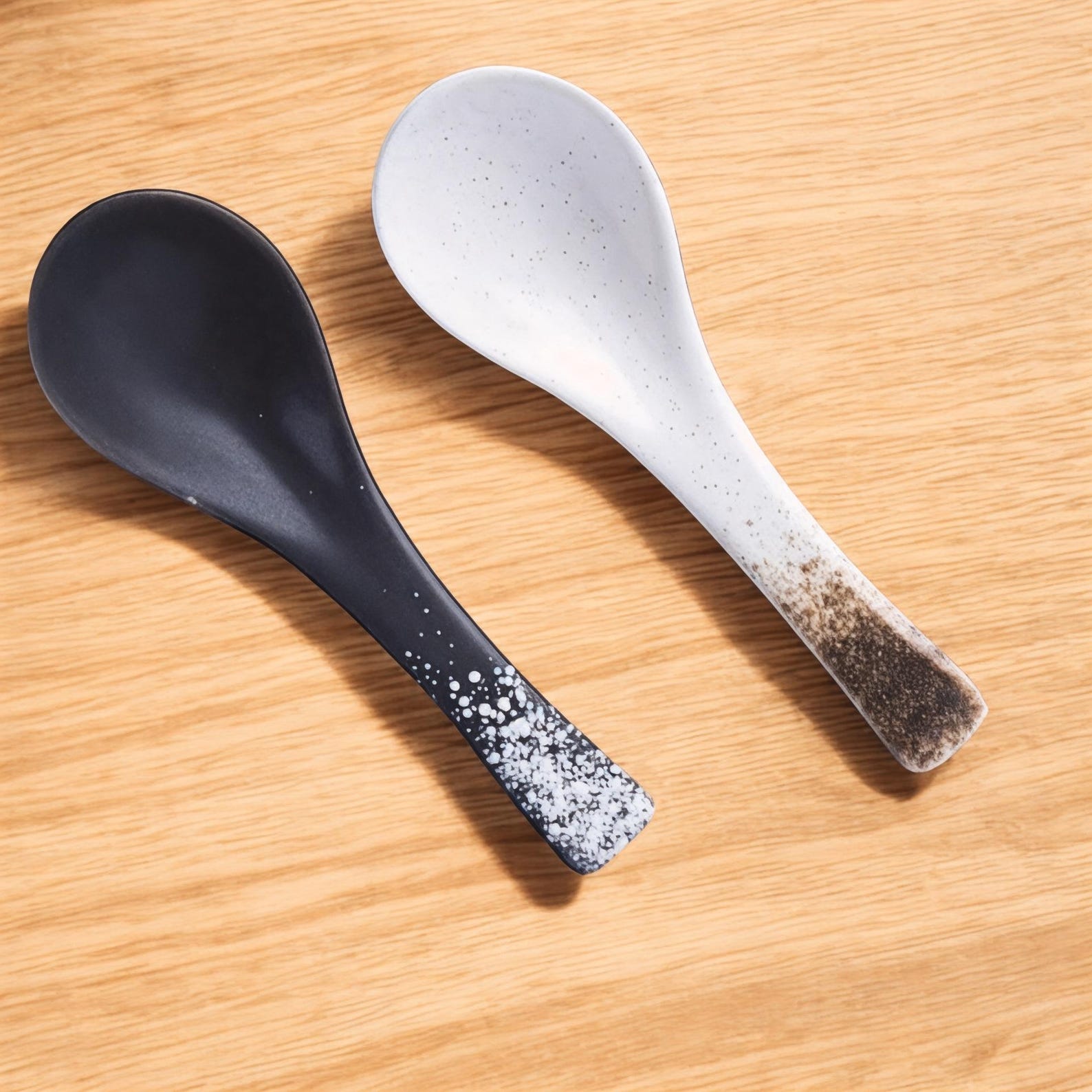 Elegant Ceramic Soup Spoons Aesthetic Pho Spoons Handmade Ramen Spoons ...