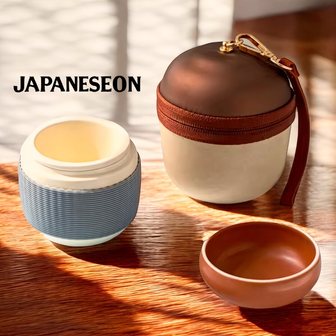 Compact Ceramic Tea Maker With Tea Infuser 200ml Travel Tea Set Chinese ...