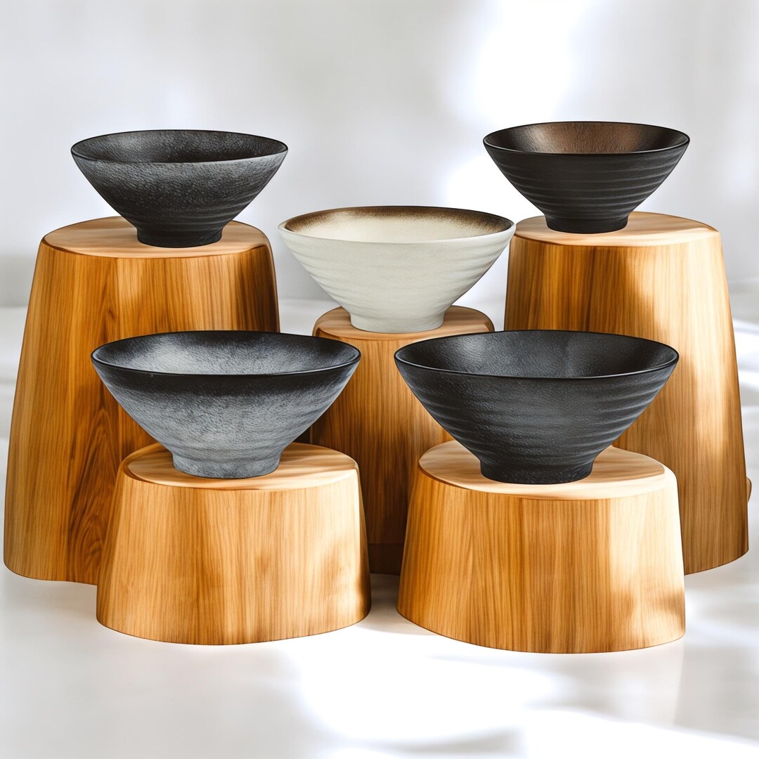 Handcrafted Pasta Bowl Japanese Ceramic Ramen Bowl Large Asian Style ...
