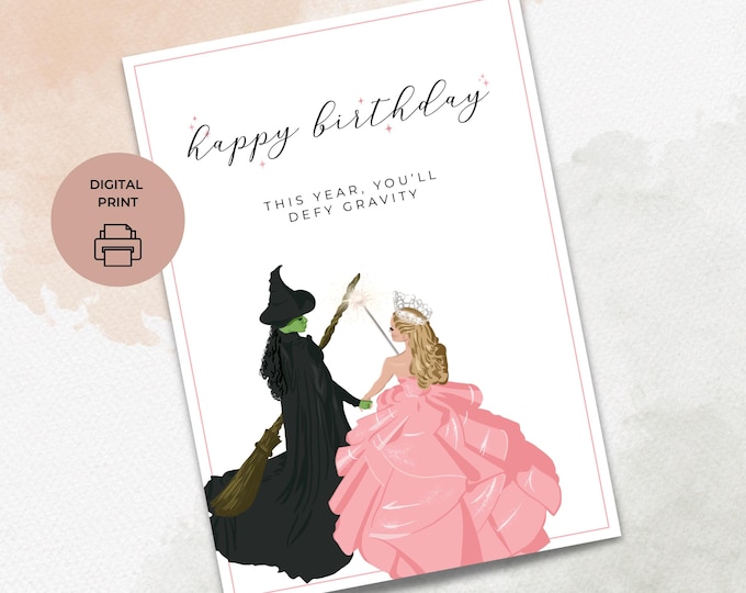 Have a Wicked Birthday Card | Wicked Birthday Card | Instant Download ...