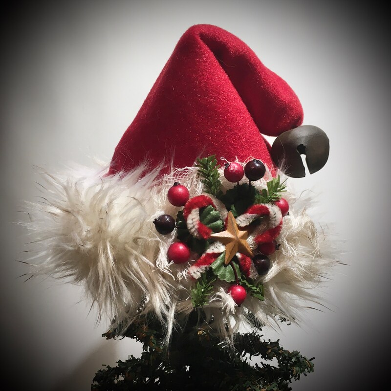 Santa Tree Topper - Etsy