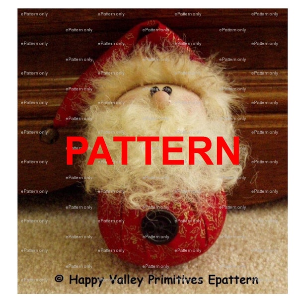 Primitive Santa Doll Patterns - Etsy