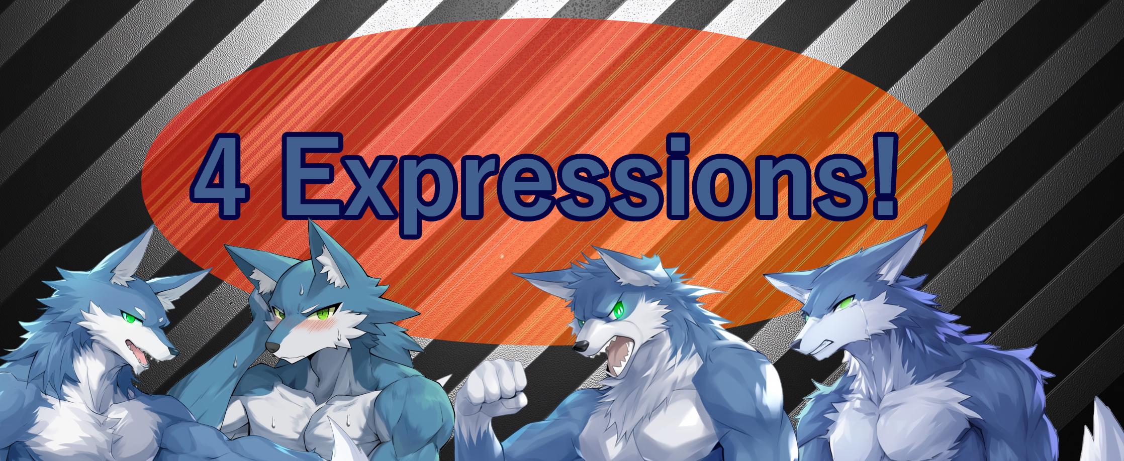 PNG Tuber | Male Wolf Avatar | Wolf-tuber | for Twitch, Fugitech, OBS ...