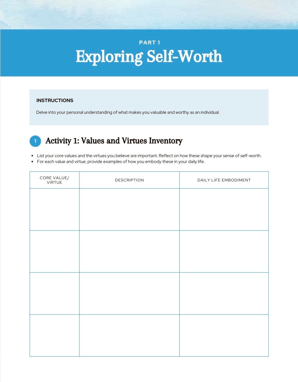 Self-love Bundle: Book, Worksheets, and Affirmation Cards for Mind ...