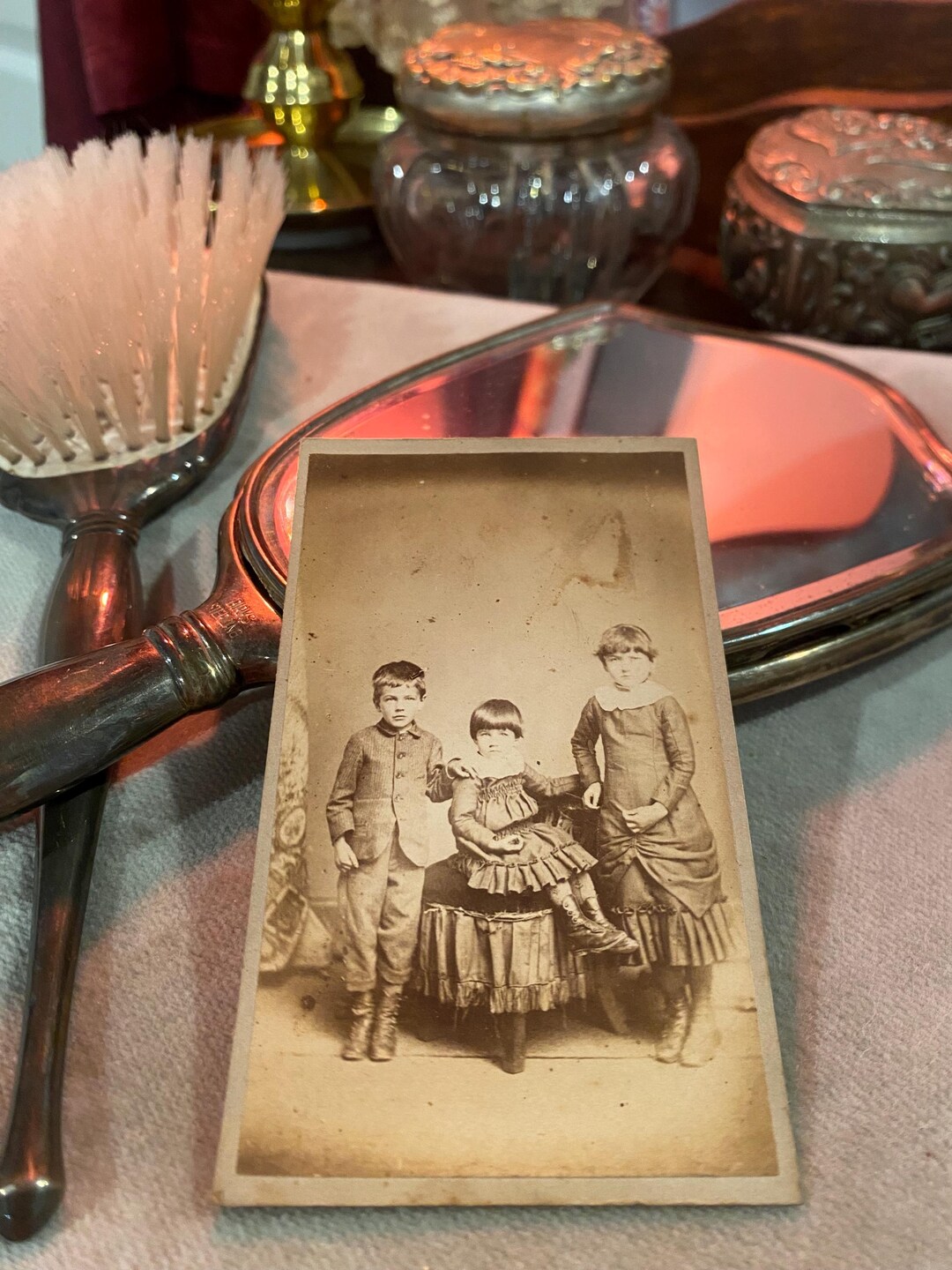 Vintage 1800s CDV Photo of 3 Victorian Era Children - Etsy