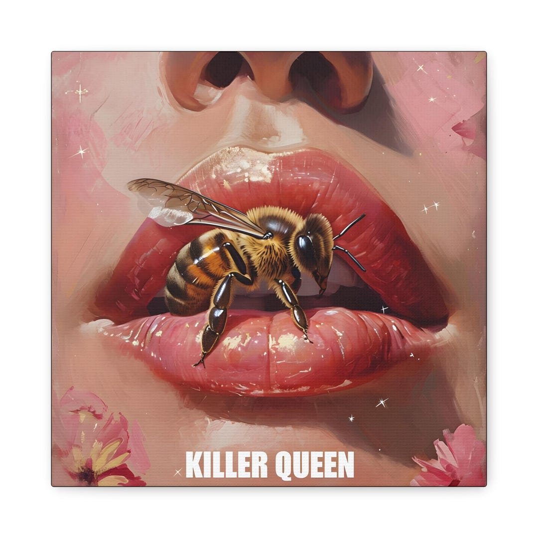 Surreal Killer Queen Canvas Art Print, Bold Wall Decor, Unique Gift for ...