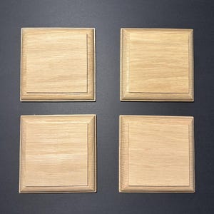White Oak Square Rosettes (pack of 4) - Etsy