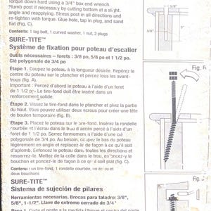 SURE-TITE Newel Fastening System - Etsy