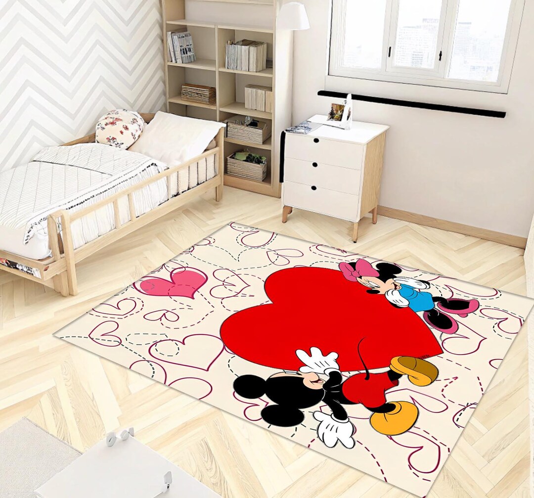 Cartoon Rug,mickey Mouse Rug,minnie Mouse Rug,soft Rug,cute Rug ...