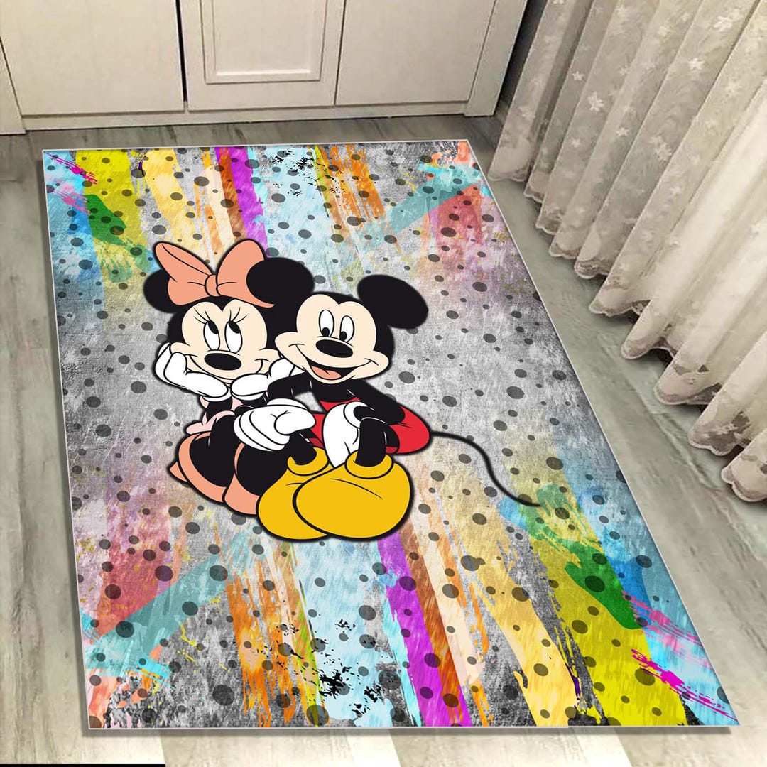 Cartoon Rug,mickey Mouse Rug,minnie Mouse Rug,soft Rug,cute Rug ...