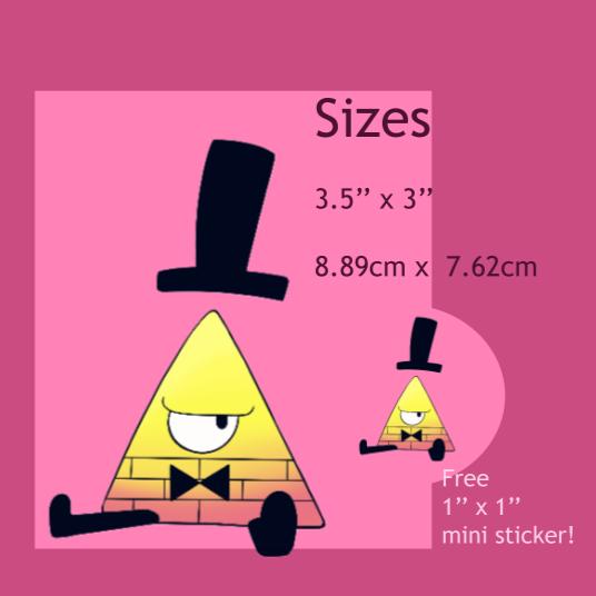 Gravity Falls Cartoon Inspired Stickers [ft. Bill Cipher, Pyramid Steve ...