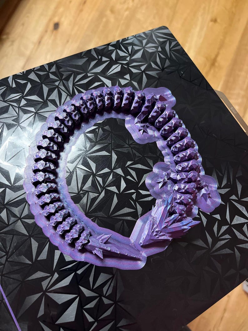 Crystal Dragon STL File - 3D Printable Articulated Flexi Design - Etsy