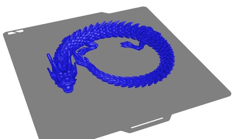 Chinese Dragon Magnet STL – 3D Printable Articulated Flexi Dragon With ...