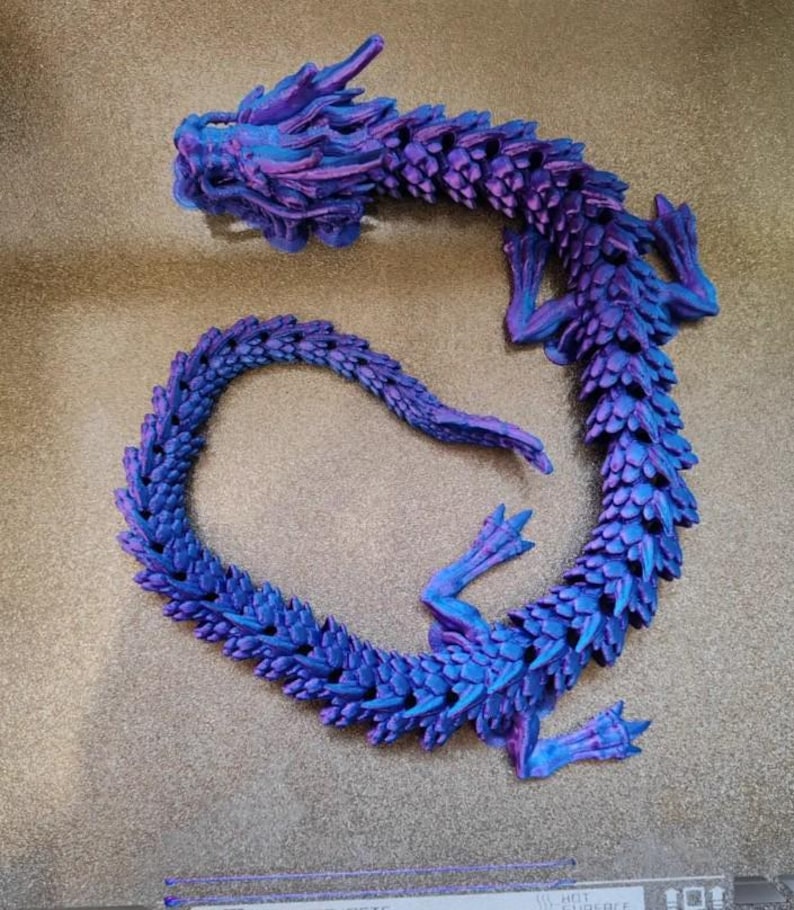 Chinese Dragon Magnet STL – 3D Printable Articulated Flexi Dragon With ...