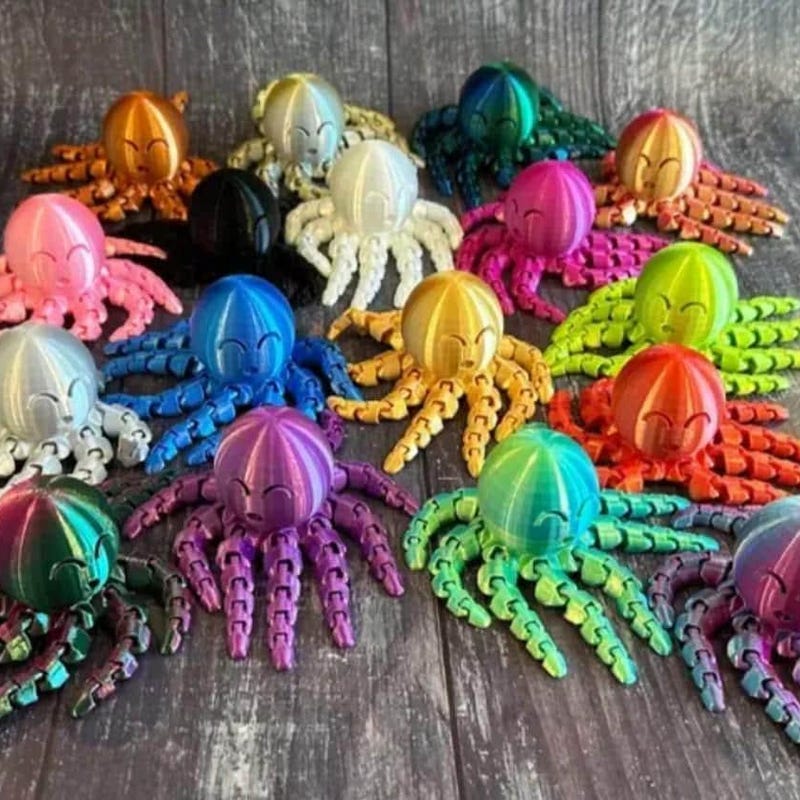 3d Printed Animal Octopus - Etsy