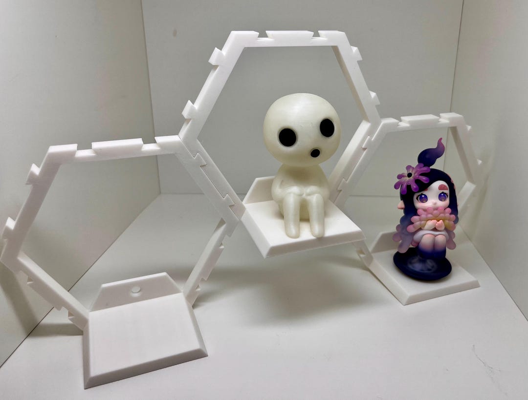 Hexagonal 3D Printed Shelf for Collectible Figures | Expandable ...