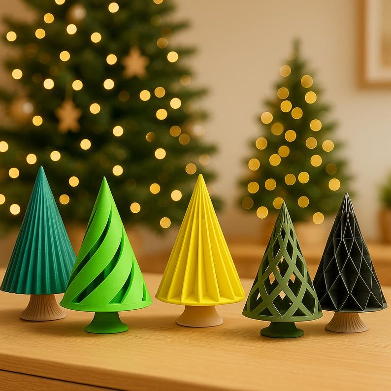 Modular Tree Set STL – 3D Printable Interchangeable Trunks and Trees ...