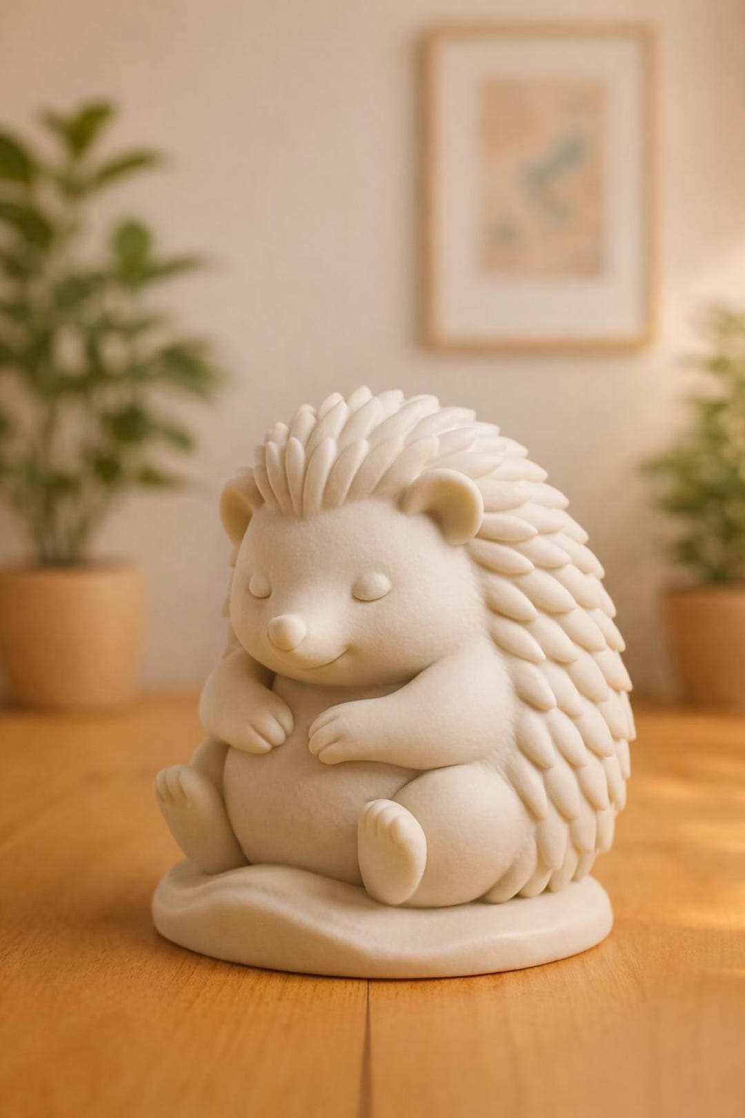 Hedgehog Figurine STL – 3D Printable Cute Hedgehog for Painting & Home ...