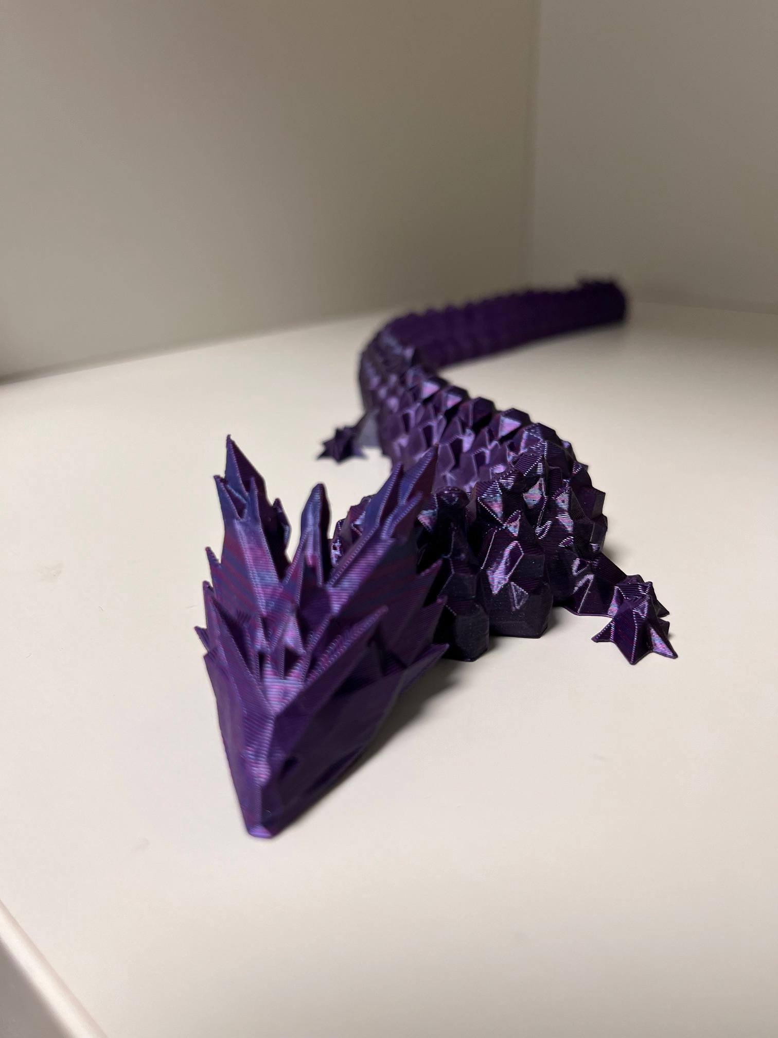 Crystal Dragon STL File - 3D Printable Articulated Flexi Design - Etsy