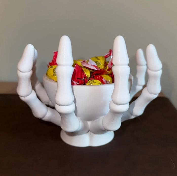 Skeleton Hand Candy Bowl STL – 3D Printable Halloween Candy Bowl - Etsy