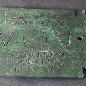Replica Tabula Ansata Roman Empire Bronze Votive Tablet Plaque With ...