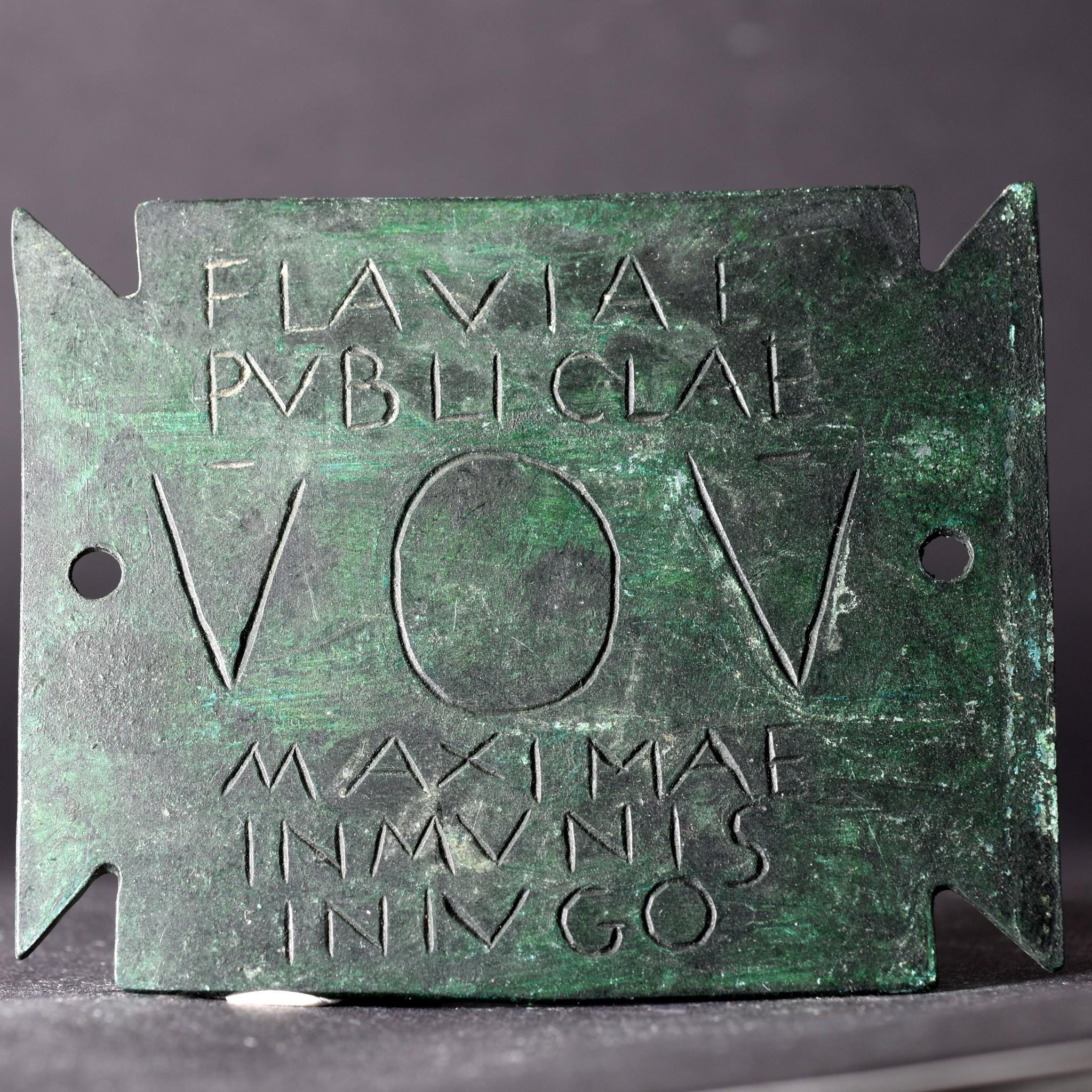 Replica Tabula Ansata Roman Empire Bronze Votive Tablet Plaque With ...