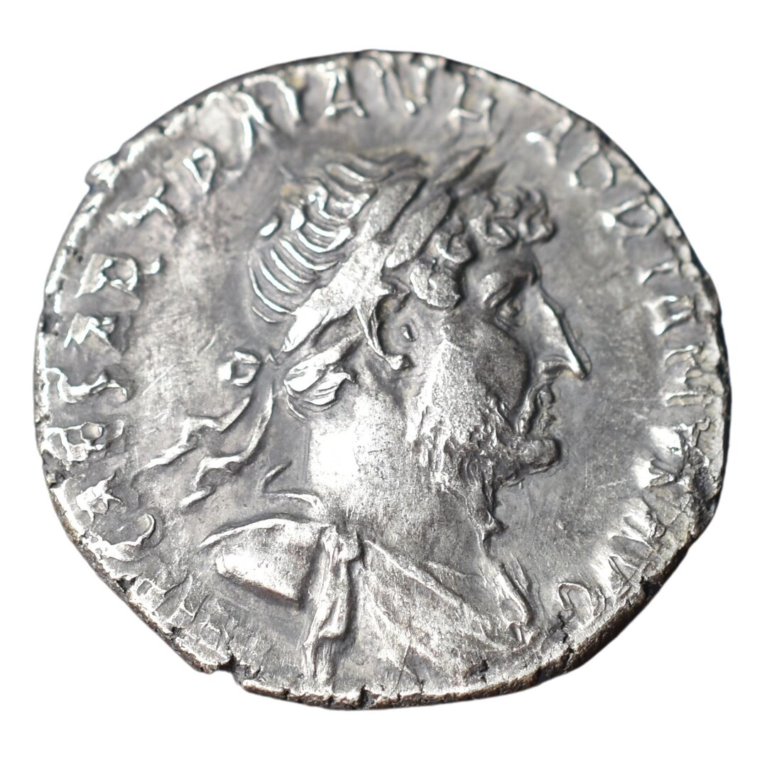 Hadrian With Pietas Hand-struck AR Denarius Roman Empire 117-138 AD ...