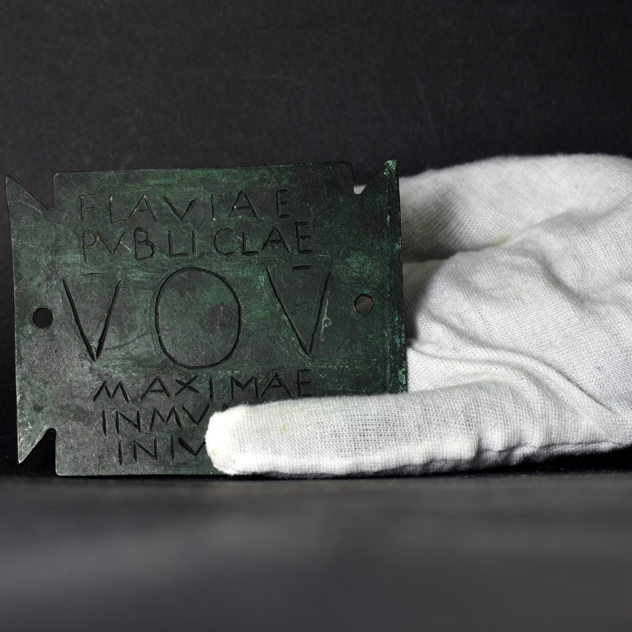 Replica Tabula Ansata Roman Empire Bronze Votive Tablet Plaque With ...