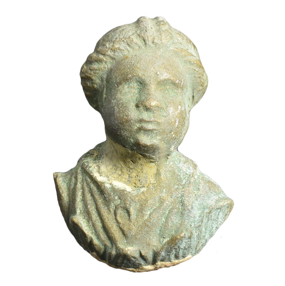 Replica Ancient Roman Cast Bronze Bust Applique Deity 1st-3rd Century ...