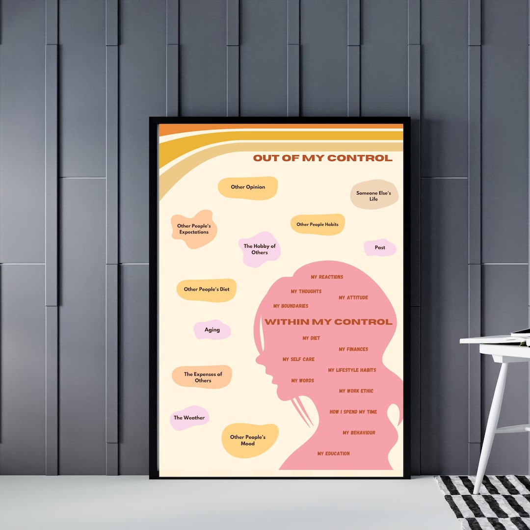 Vintage Style | Out of My Control Poster Printable | Girl Silhouette ...