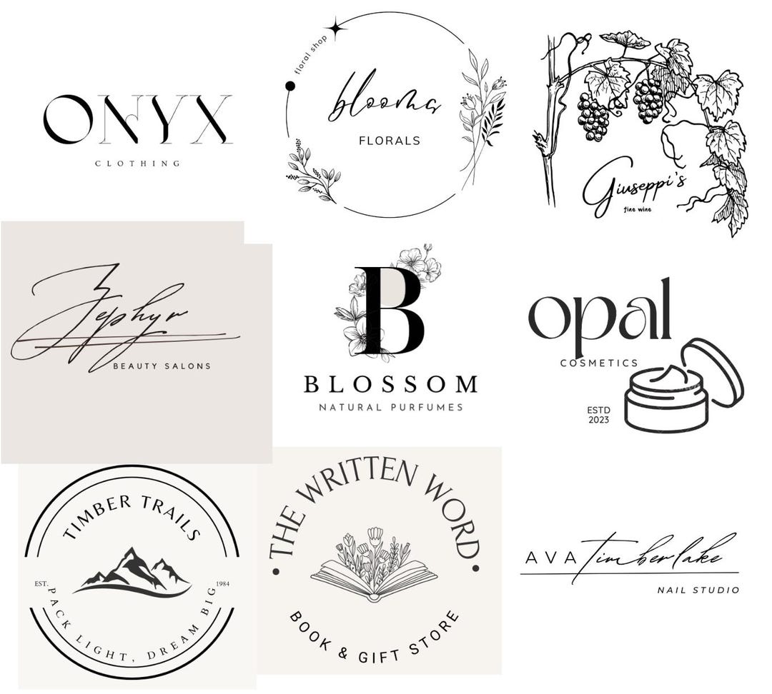Custom Logo, Logo Design, Custom Logo Design, Unique Logo Design, Photography Logo, Minimalist ...