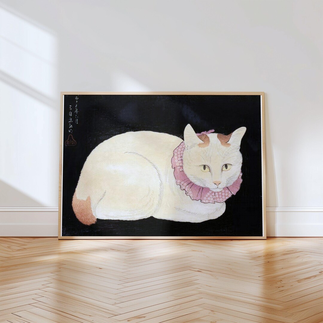 Cute Cat Digital Print, Kawaii Kitty Art for T-shirts, Adorable Feline ...
