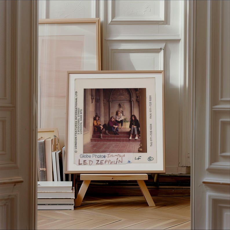 Led Zeppelin Vintage Band Poster, Classic Rock Wall Art, Musical ...