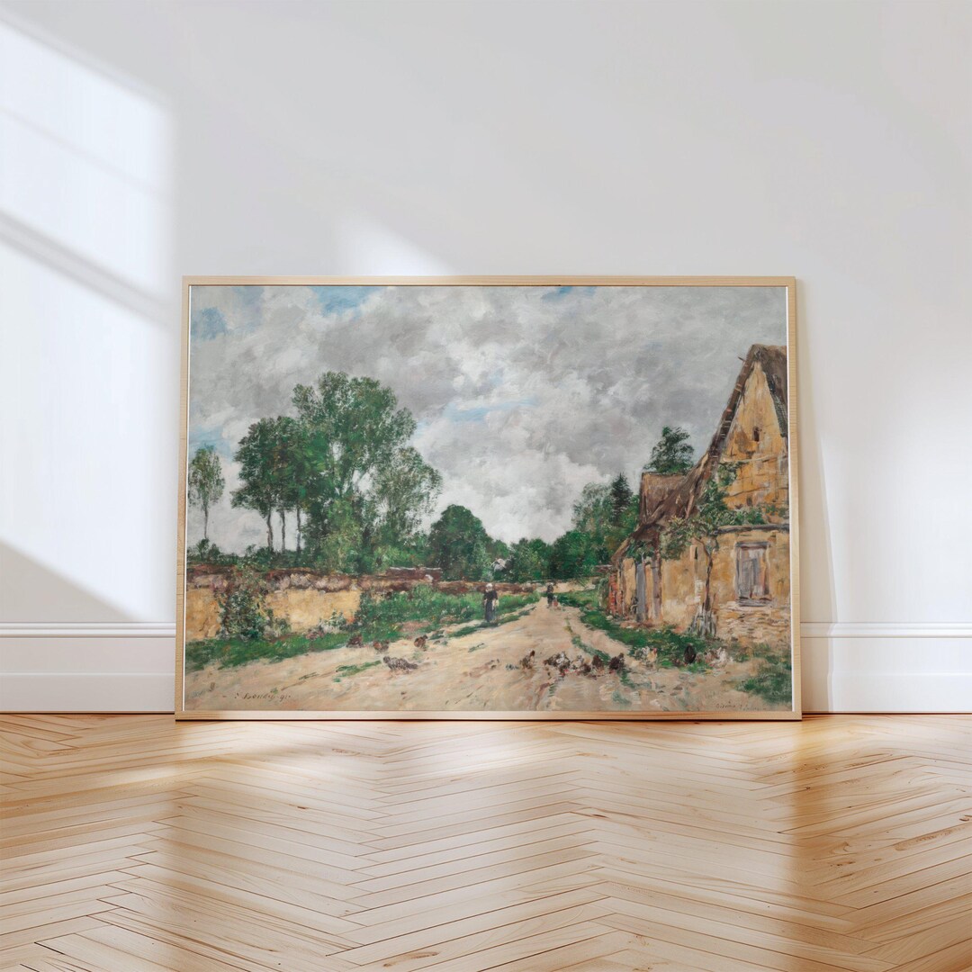 Boudin Painting Digital Wall Art, Normandy Landscape Print, French ...