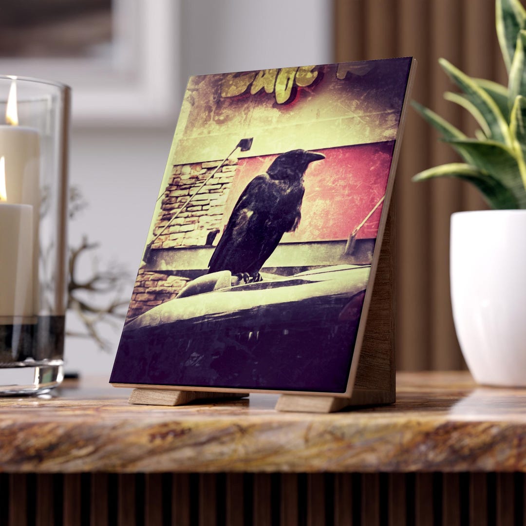 Virginia Crow Tile - Etsy