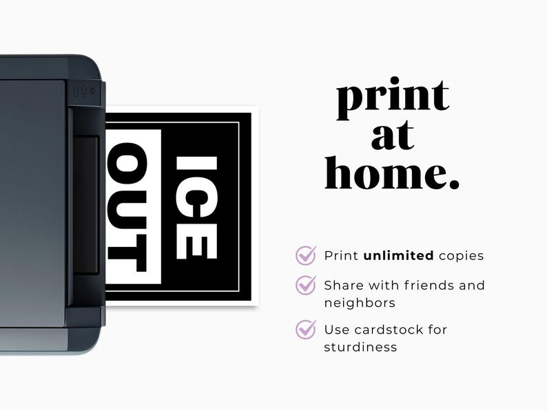 ICE Out of Orlando Sign, Ice Out Poster Digital, Protest Signs Digital ...