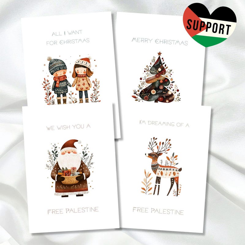 Gaza Charity Christmas Cards - Etsy UK