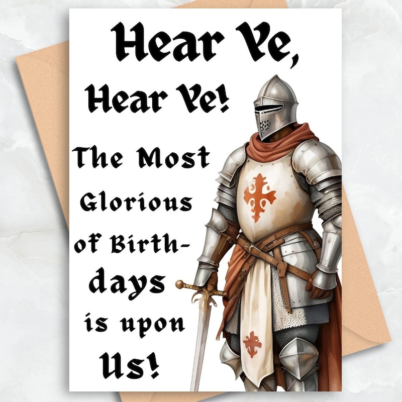 Larping Birthday Card - Etsy UK
