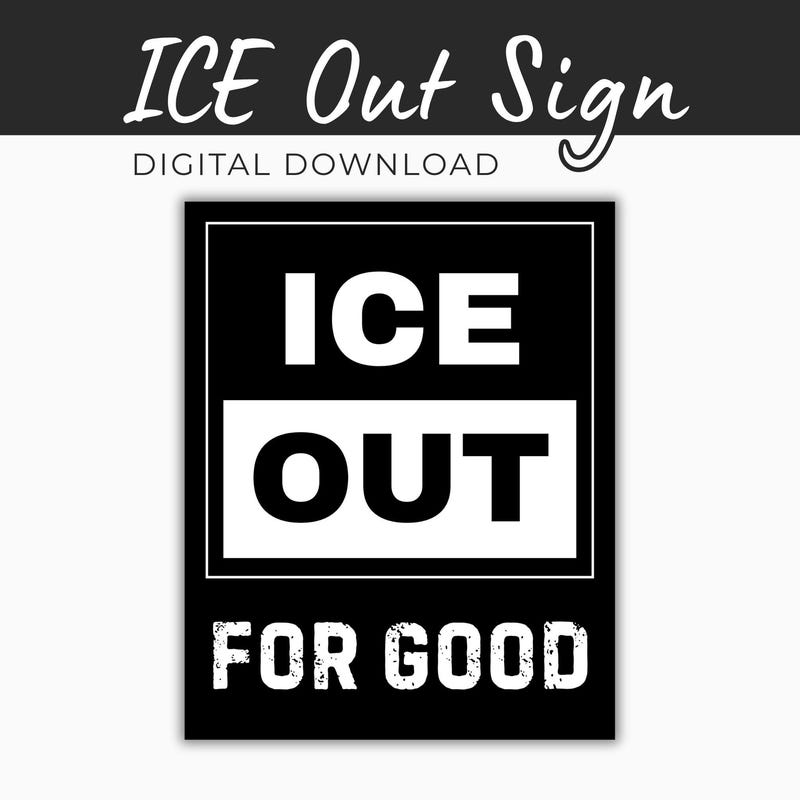 Ice Out Protest Signs - Etsy